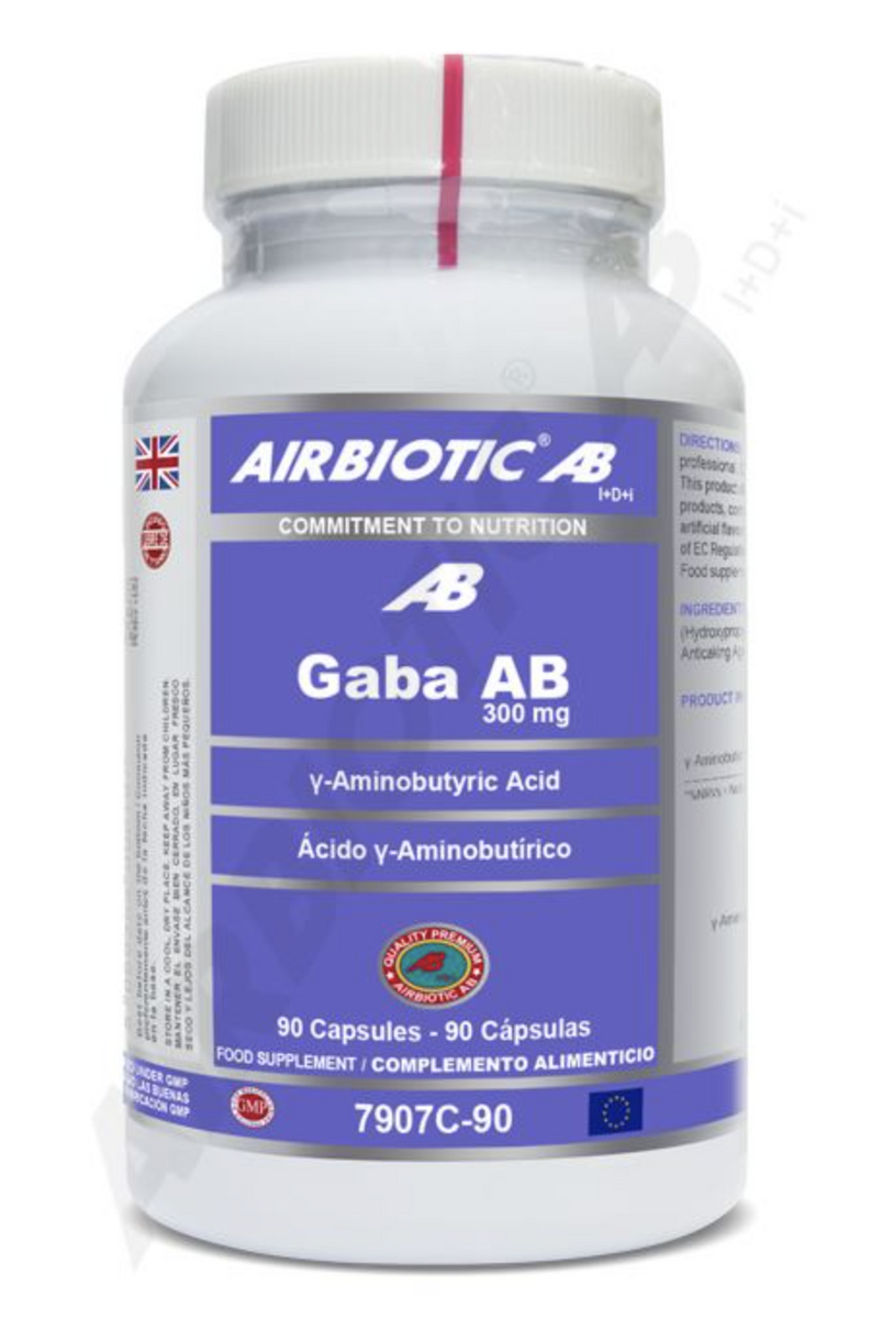 GABA AB 300 mg · Airbiotic · 90 cápsulas – Herbolario Salud Natural