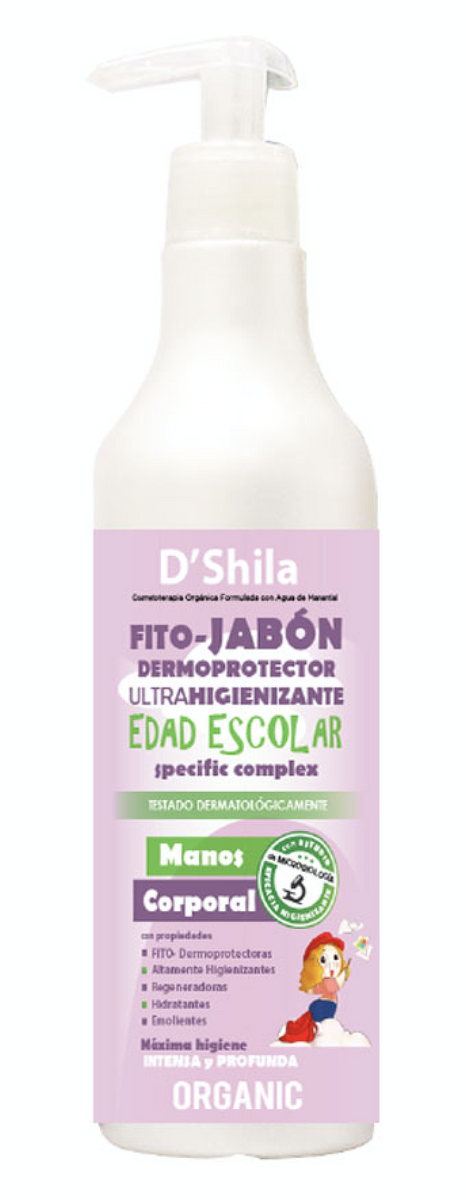 Fito-Jabón Ultra Higienizante Edad Escolar · D'Shila · 500 ml ...