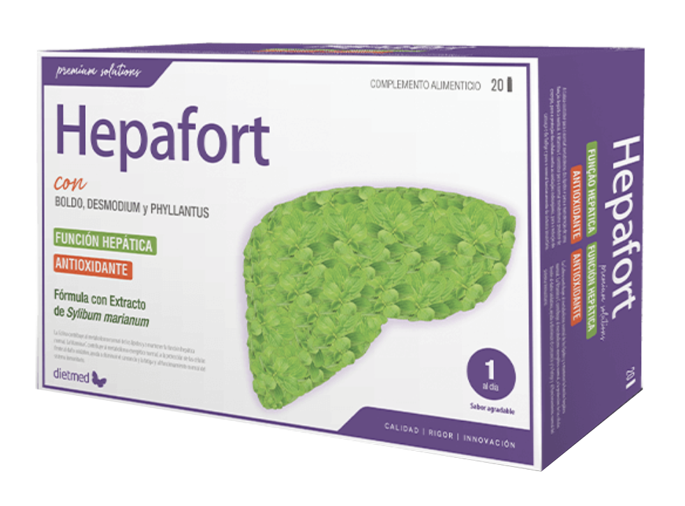 Hepafort · Dietmed · 20 ampollas – Herbolario Salud Natural