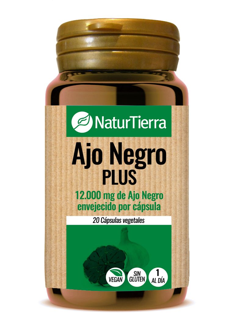 Ajo Negro Plus · NaturTierra · 20 cápsulas – Herbolario Salud Natural