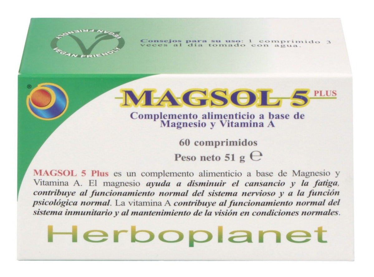 Magsol 5 Extra · Herboplanet · 60 comprimidos – Herbolario Salud Natural