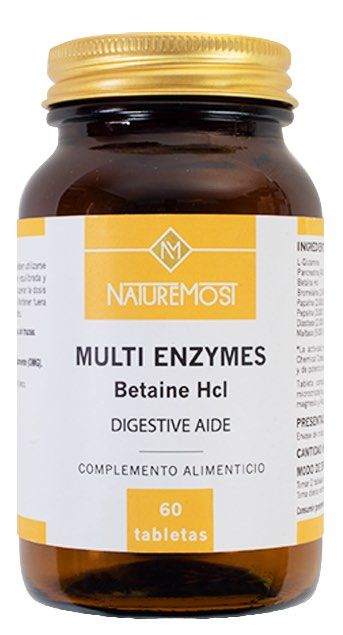 Multi Enzymes + Betaine Hcl · Nature Most · 60 tabletas – Herbolario ...