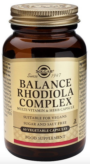 Balance Rhodiola Complex · Solgar · 60 cápsulas – Herbolario Salud Natural