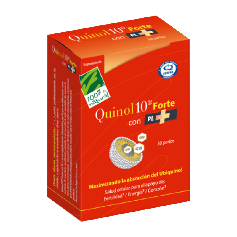 Quinol 10 Forte con PL+ · 100% Natural · 30 perlas – Herbolario Salud ...
