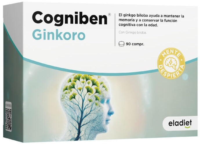 Cogniben Ginkoro · Eladiet · 90 comprimidos – Herbolario Salud Natural